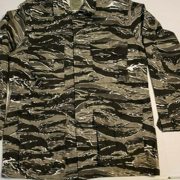 Jackets & Coats | New White Black Winter Snow Ice Tiger Stripe Tactical ...